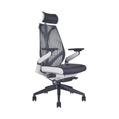 China Bionic Design ruggengraatbescherming Computer Home Chair met gaasmateriaal en 4D armsteun Te koop