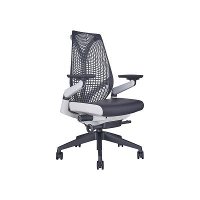China Bionic Design ruggengraatbescherming Computer Home Chair met gaasmateriaal en 4D armsteun Te koop