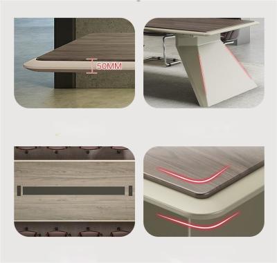 Cina Tavolo di conferenze Consiglio Sala riunioni Sala riunioni ufficio Tavolo con colori personalizzati in vendita