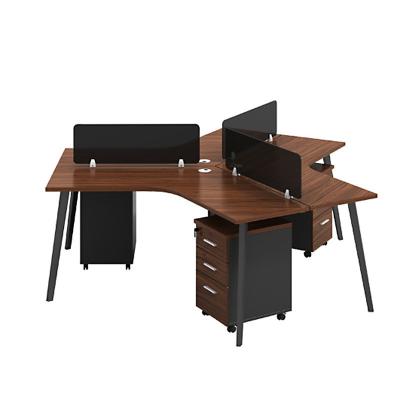 China Bureaubureau Werkstation Bureaumeubilair 6 personen Werkstation Tafel voor cubicles en kantoren Te koop