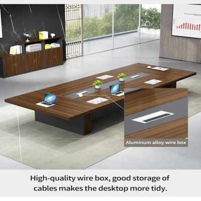 Cina E1 MDF/MFC Melamine Board Tavolo da riunione enorme Tavolo da conferenza moderno per multifunzione in vendita