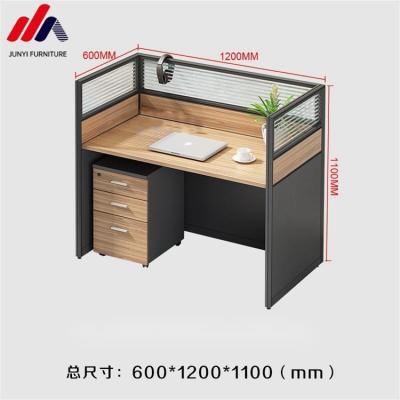China 25 mm dikte tafeltop werkstation meubels voor school kantoor bureau met afscherming Te koop