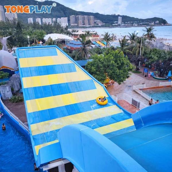 Quality Fiberglass Amusement Park Water Slide Playground For Young And Adults for sale