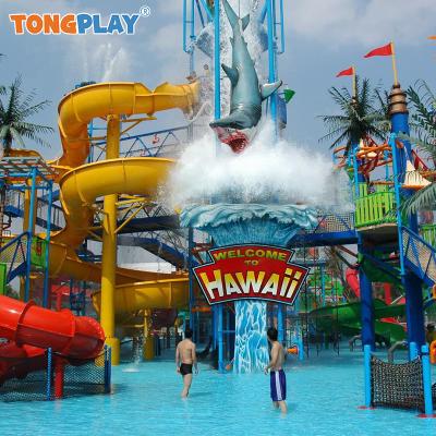 China Village Outdoor Water Play Equipment Customized Splash Park Playground for sale