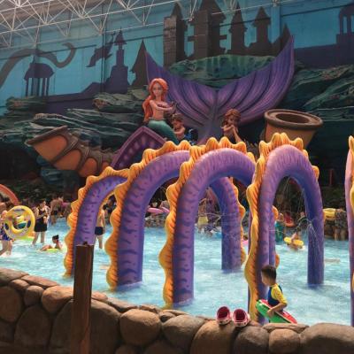 中国 アウトドアウォーターパーク スプラッシュパッド ガラス繊維の水遊び設備 販売のため