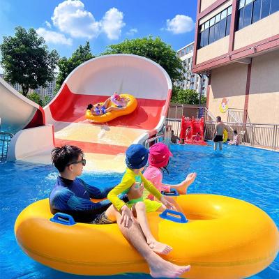 China Outdoor Big Splash Dual Water Slides Park Kids+aqua Toy Play for Kids for sale
