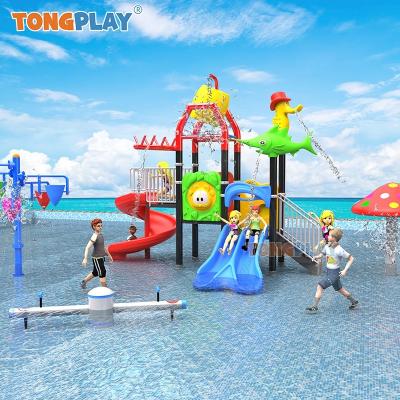 China Amusement Park Water Play Swimming Pools Kid Plastic Water Slide Outdoor Playground Water Amusement Equipment for sale