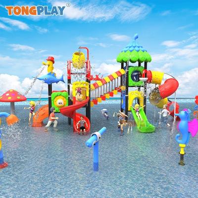 China Amusement Playground Wholesale Water Play Park Children Outdoor Water Playground Equipment Water Slide for Sale for sale