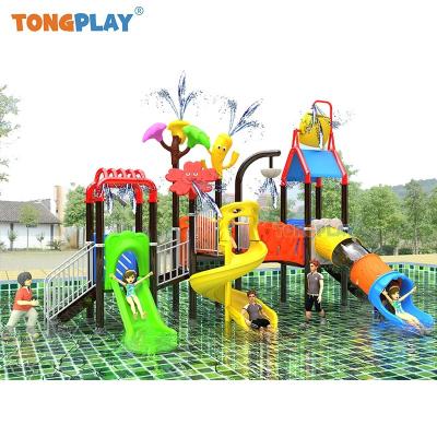 China Cheap Price Funny Splash Game Water Park Swimming Pool Plastic Water Slide Amusement Park Water Play Equipment for sale
