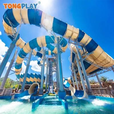 China Water Park Equipment for Sale Wholesale Water Slides Swimming Pool Fiberglass Water Slides for Sale for sale