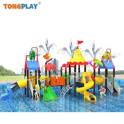 China Water World Outdoor Playground Amusement Park Swimming Pool Water Park Large Plastic Water Slide for Children for sale