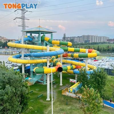 China Wholesale Outdoor Water Slide Water Playground Equipment Slide for Sale Fiberglass Children and Adults Aqua Park for sale