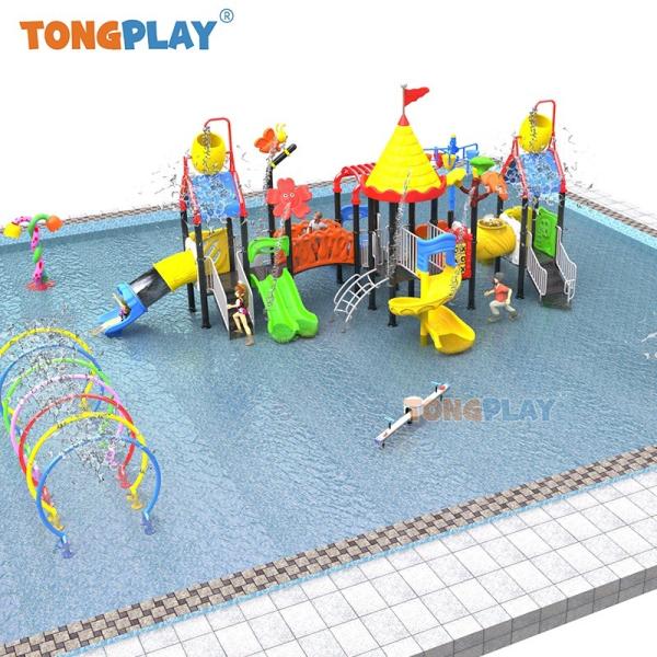 Quality Kids Park Swimming Pool Water Park Games Amusement Playground Equipment Plastic for sale