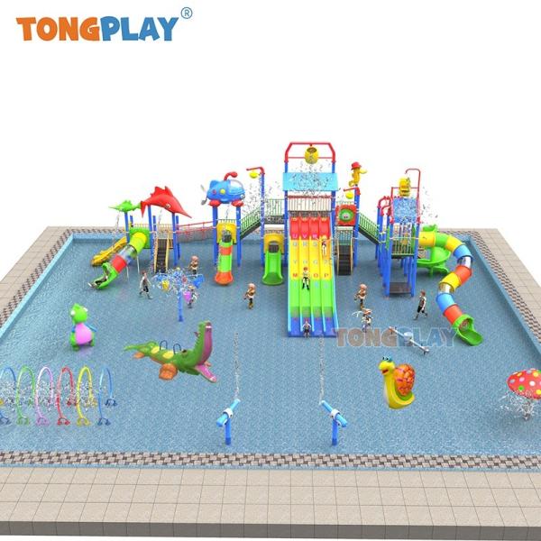 Quality Kids Park Swimming Pool Water Park Games Amusement Playground Equipment Plastic for sale