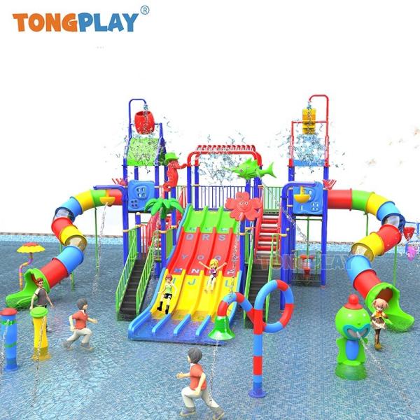 Quality High Quality Amusement Plastic Slide Outdoor Playground Water Kids Water Skiing Floating Games Water Park Play for sale