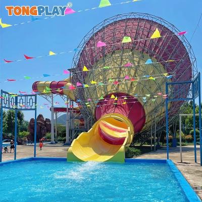 China Swimming Pool Water Play Game Equipment Slide Water Playground Fiberglass Skin Raft Slides for Adults Children for Sale for sale