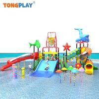 Quality Tong Play Safe High Quality Kids Plastic Slide Kids Water Park Outdoor for sale
