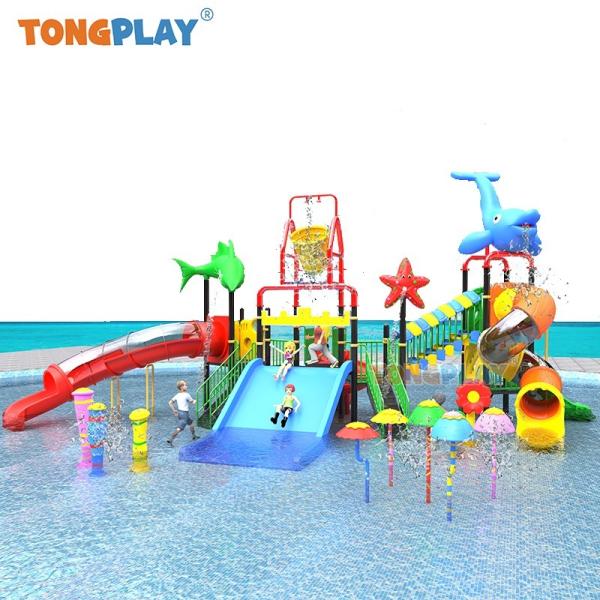 Quality Tong Play Safe High Quality Kids Plastic Slide Kids Water Park Outdoor Playground Equipment for sale