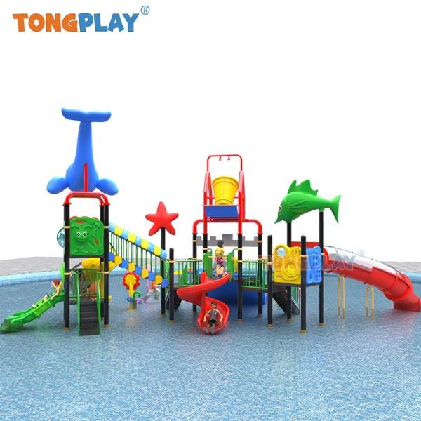Quality Tong Play Safe High Quality Kids Plastic Slide Kids Water Park Outdoor for sale