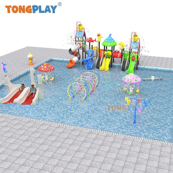 Quality Tong Play Safe High Quality Kids Plastic Slide Kids Water Park Outdoor for sale