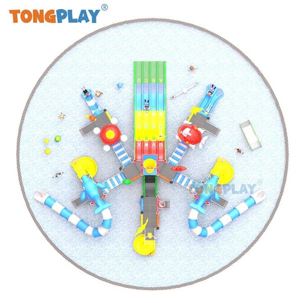 Quality Water Playground Equipment Garden Water Park Parts Large Plastic Aquatic Park for sale