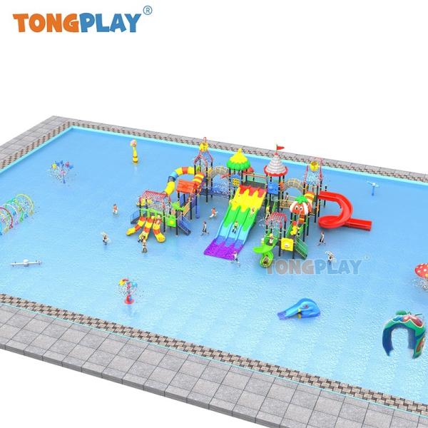 Quality Water Playground Equipment Garden Water Park Parts Large Plastic Aquatic Park for sale