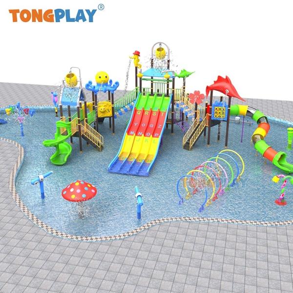 Quality Water Playground Equipment Garden Water Park Parts Large Plastic Aquatic Park for sale