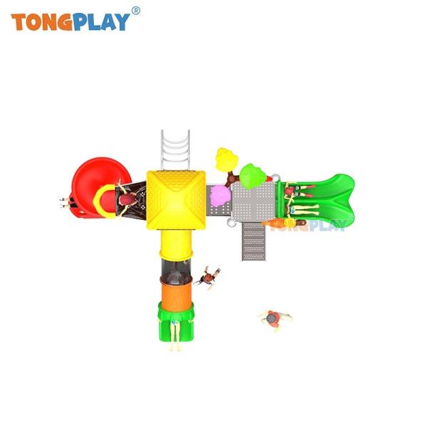 Quality Outdoor High Quality Plastic Slides for Children's Entertainment Park Playground for sale