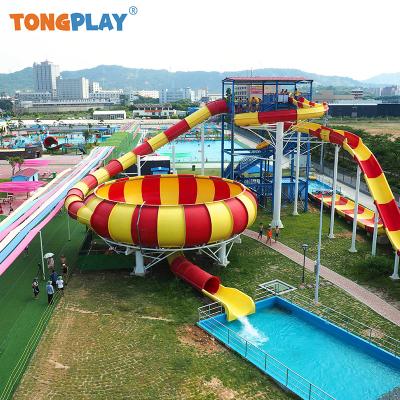 China Bowl-shaped Slide Playground Open-air Water World Funny High-quality Direct Sales Water Slide Outdoor Amusement Water Playground for sale