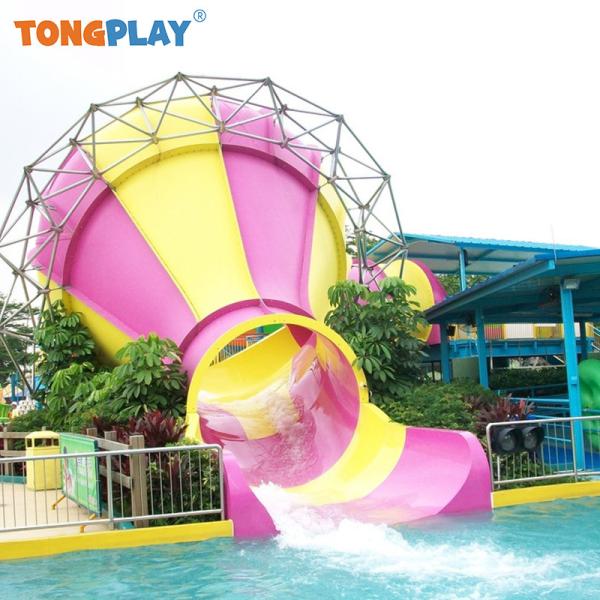 Quality Small Speaker Fibreglass Water Slides For Children 3-15 Years Old for sale
