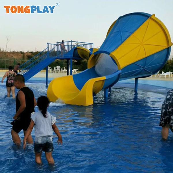 Quality Small Speaker Fibreglass Water Slides For Children 3-15 Years Old for sale