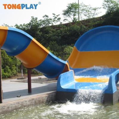Китай Аттракцион из стекловолокна, большой водный игровой комплекс, индивидуальная водная горка Бумеранг для аквапарка продается