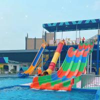 Quality 400sqm Playground Water Slide OEM ODM Playground Pool Slide for sale