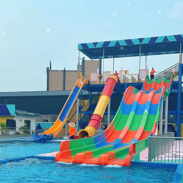 Quality 400sqm Playground Water Slide OEM ODM Playground Pool Slide for sale