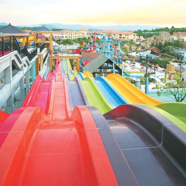 Quality Customized Curve Water Slide Water Play Equipment Water Amusement Park for sale