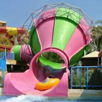 Quality Childrens Trumpet Water Slide Fibreglass Swimming Pool Slide For 5 - 8 Passenger for sale