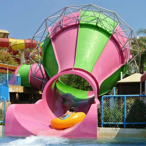 Quality Childrens Trumpet Water Slide Fibreglass Swimming Pool Slide For 5 - 8 Passenger for sale
