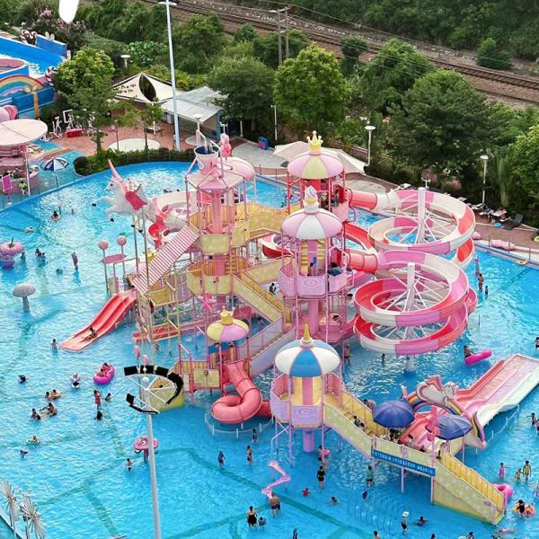 Quality Aqua Park Swimming Pool Slides OEM ODM Water Amusement Park Equipment for sale