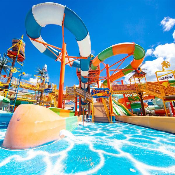 Quality Outdoor Entertainment Swirly Water Slide Aqua Spiral Slide For Pool for sale