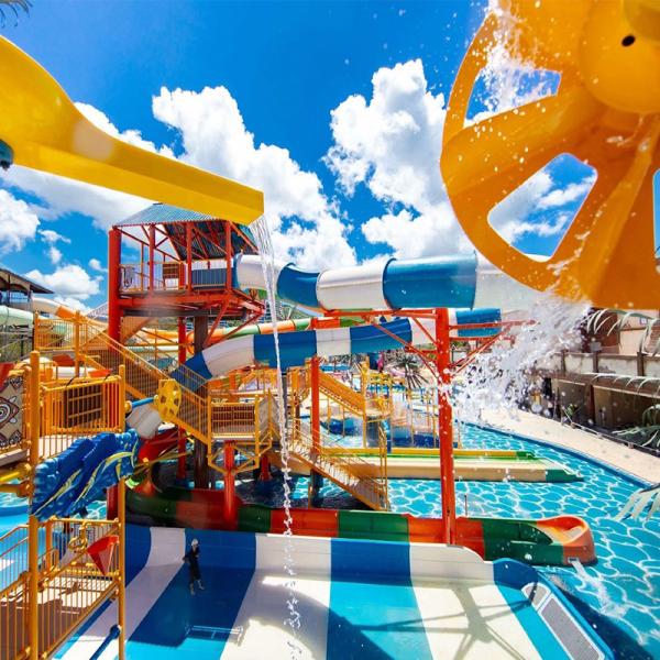 Quality Outdoor Entertainment Swirly Water Slide Aqua Spiral Slide For Pool for sale