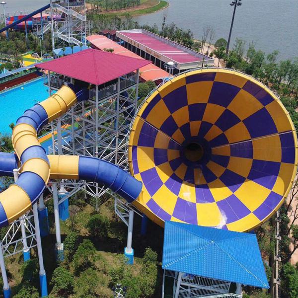 Quality OEM ODM Fiberglass Pool Slide Spiral Swimming Pool Slide Commercial for sale