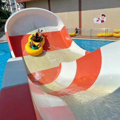 China Children Rafting Water Slide Commercial Kids Water Park Equipment Fiberglass Pool Slide Small Boomerang Slide for sale