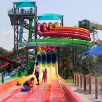 Quality Fiberglass Plastic Spiral Water Slide Summer Water Theme Park Equipment For Kids for sale