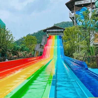 China New Products Playground Equipment Slides Kids & Adult Outdoor Surf Rainbow Water Slide for Sale for sale