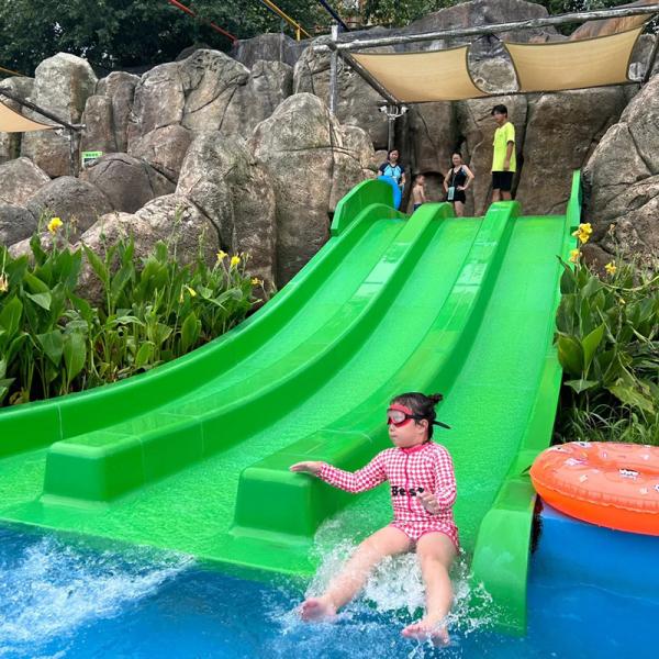 Quality Fiberglass Boomerang Pool Slide Eco Commercial Water Park Equipment for sale