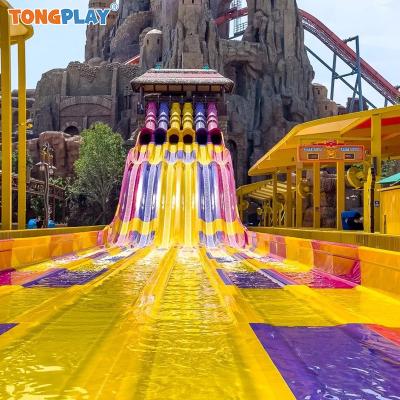 China High Capacity Fiberglass Water Slide with Customized Color for Commercial Use in Water Parks for sale