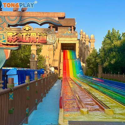 중국 맞춤형 색상과 내구성이 뛰어난 구조의 아쿠아 파크용 오픈 소드 유리섬유 워터 슬라이드 판매용