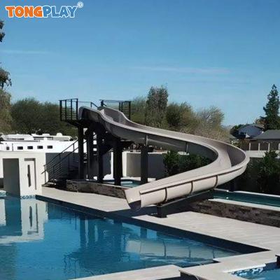 swimming pool curved slide
