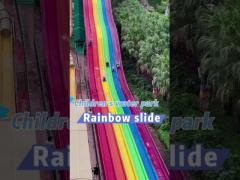 Wholesale Price Supply Sports Equipment rainbow Water Slides Fiberglass Large Water Slide for Sale