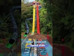 Aqua Playground Double Slide Freefall High-Speed Water Slide of Water Park Water Play Equipment